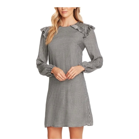 CeCe | Dresses | Nwt Cece Gingham Mini Dress | Poshmark